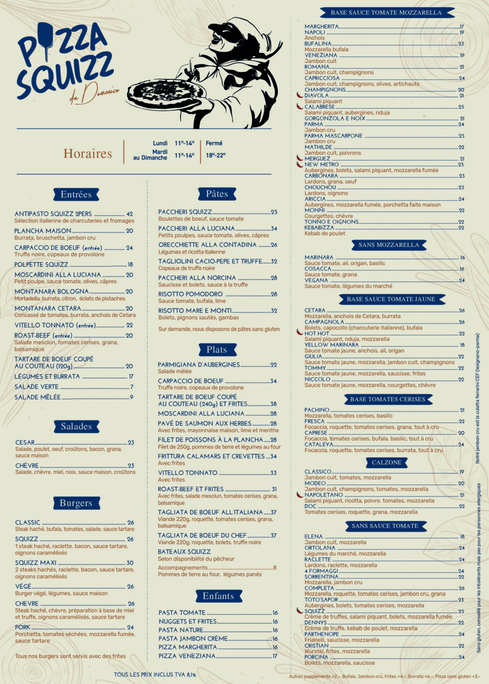 Restaurant Villars-Sainte-Croix - Pizza Squizz